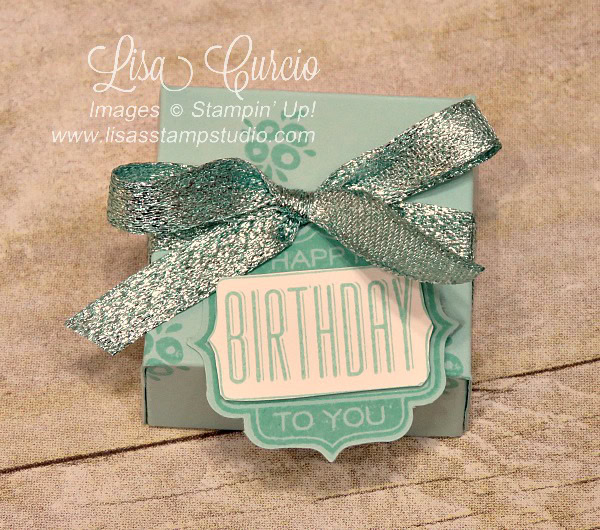 Tag Talk Small Gift Box Tutorial - Lisa's Stamp Studio