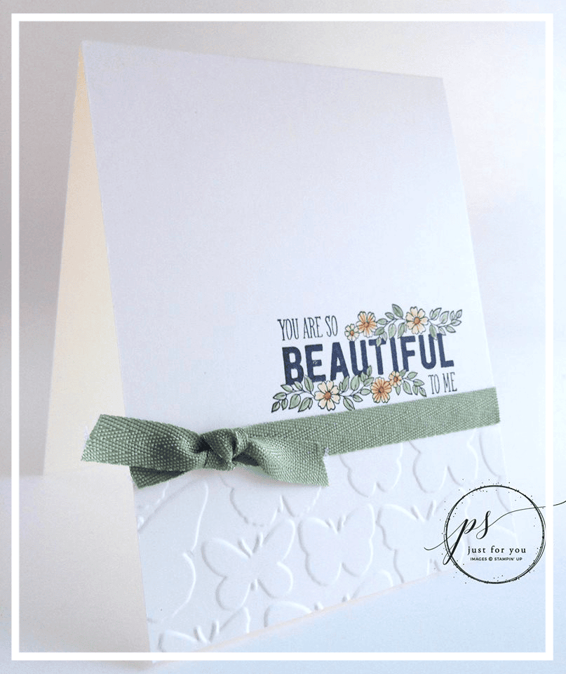 Just Add Text - You're So Beautiful Tutorial - Lisa's Stamp Studio