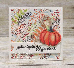 Painted Harvest Mini Pizza Box & Note Card Tutorial - Lisa's Stamp Studio