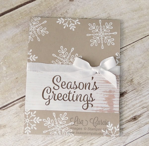 Rustic Christmas with Snowflake Sentiments - Lisa's Stamp Studio