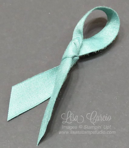 Quick Crafting Tip - How to Create a One-Loop Bow - Lisa's Stamp Studio