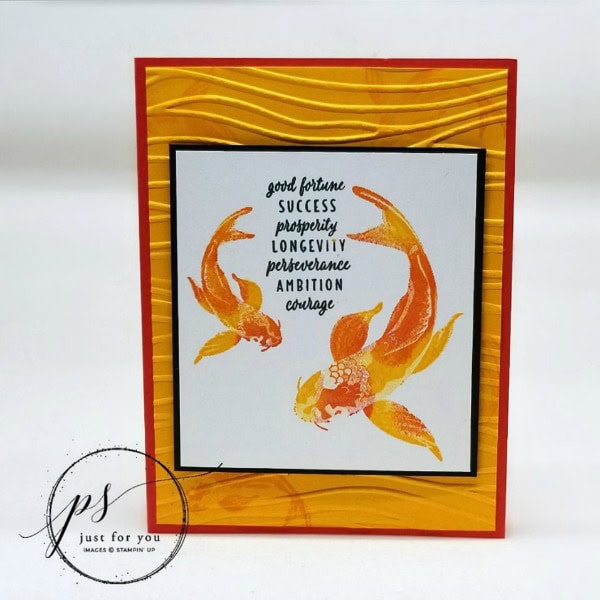 Koi Fish Card Tutorial - Lisa's Stamp Studio