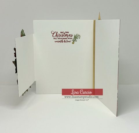 How to Make a Charming Christmas Fun Fold Card - Lisa's Stamp Studio