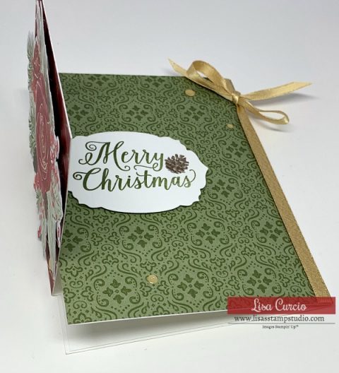 How to Make a Charming Christmas Fun Fold Card - Lisa's Stamp Studio