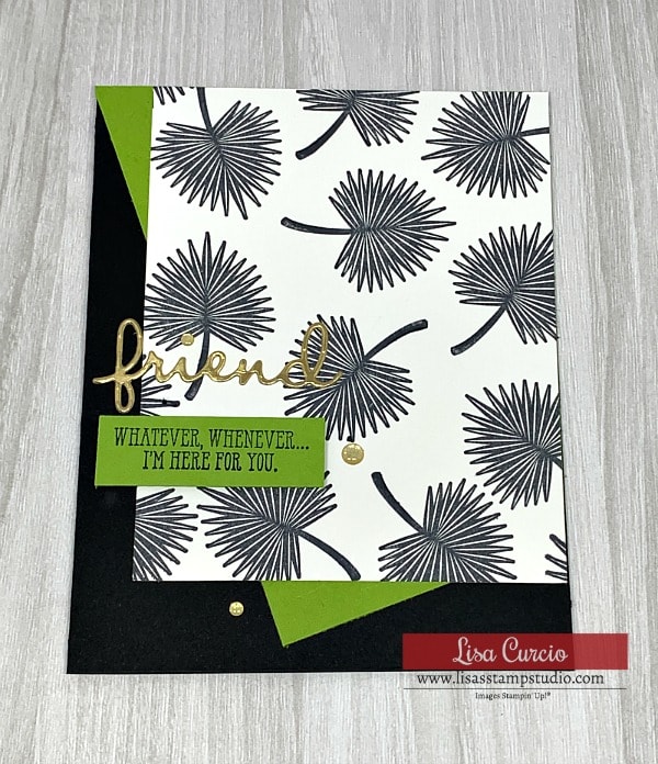 The Secret to an Easy Angled Layer on a Greeting Card