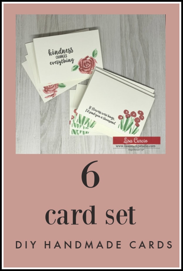How to Make a Set of 6 DIY Cards on a Budget - Lisa's Stamp Studio