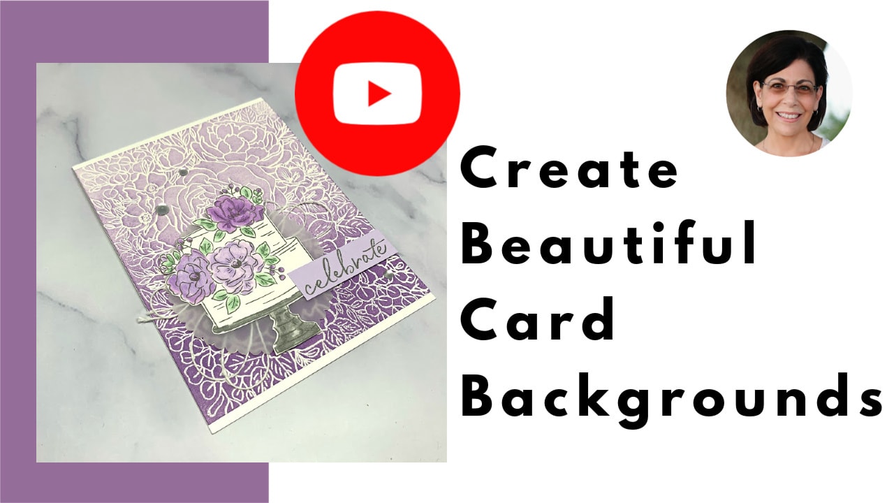 How to Create Beautiful Card Backgrounds With Ink - Lisa's Stamp Studio