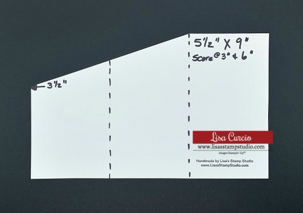 Make a Creative Greeting Card with a Unique Slant - Lisa's Stamp Studio