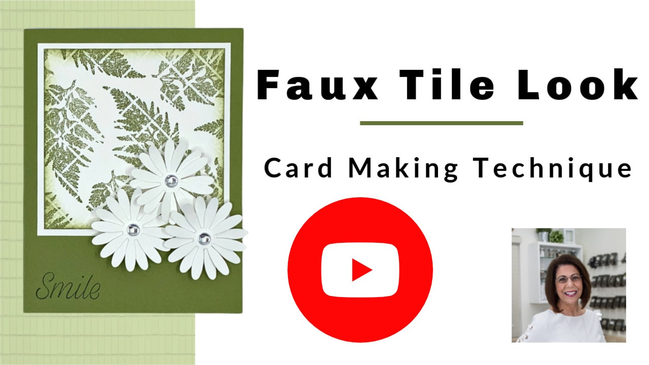 A Faux Tile Look on Cards for an Easy WOW | Card Making Techniques