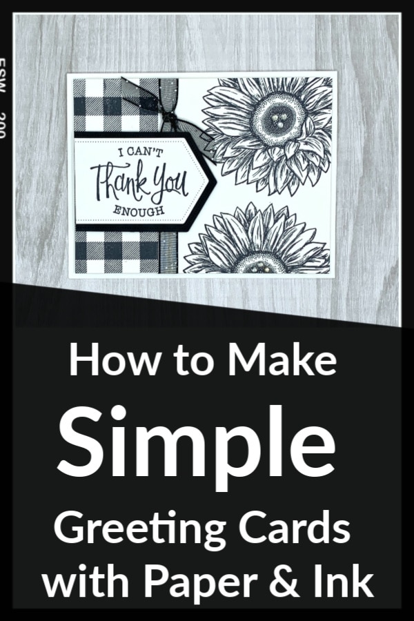 Make Simple Greeting Cards with Paper, Ink & a Few Minutes
