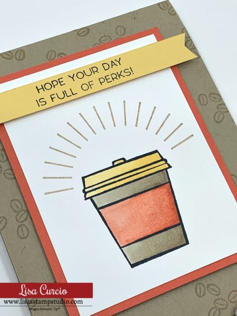 A Perk Up Fun Fold Greeting Card You'll Adore - Lisa's Stamp Studio
