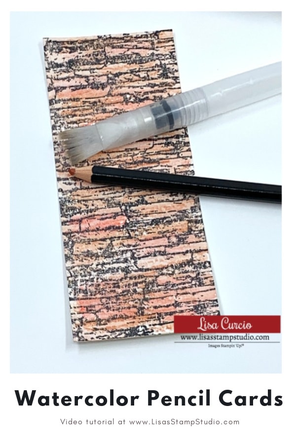 How to Use Watercolor Pencils on Greeting Cards - Lisa's Stamp Studio