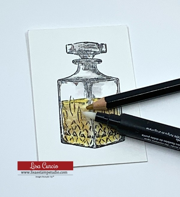 How to Use Watercolor Pencils on Greeting Cards - Lisa's Stamp Studio
