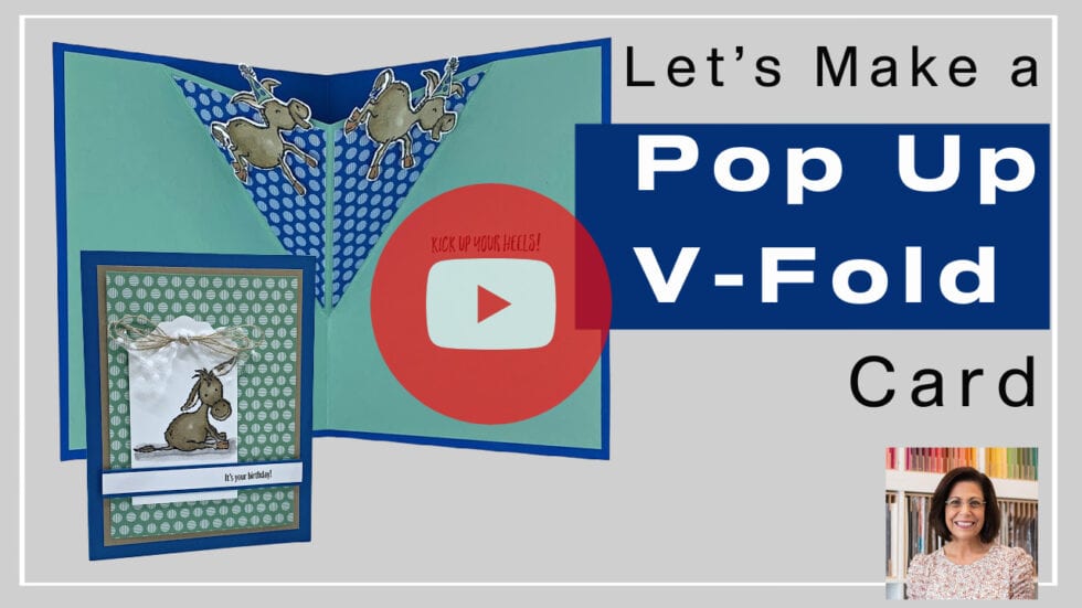 Make a Pop Up V-Fold Card in Easy Steps | Fun Fold Card Series