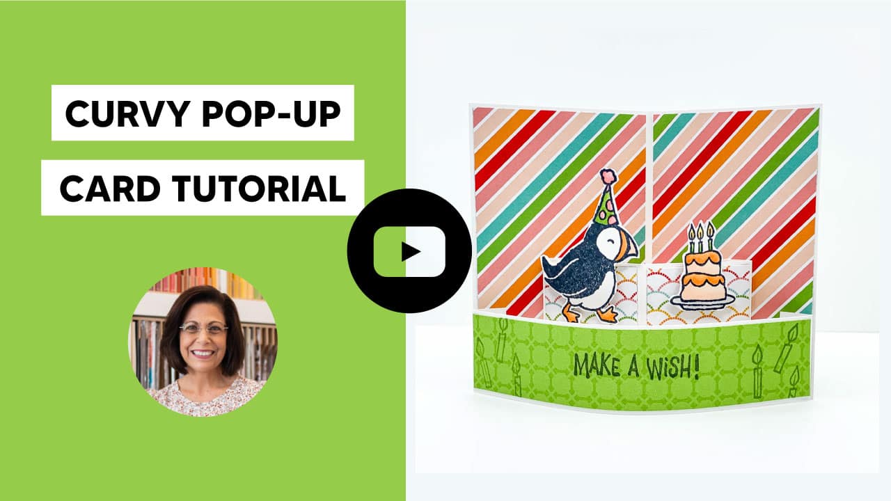Curvy Pop Up Card Tutorial to Rock Your World + a Free Template