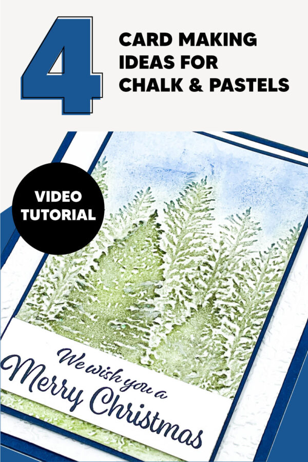4 Fun Card Making Ideas for Chalk & Pastel - Lisa's Stamp Studio | YouTube
