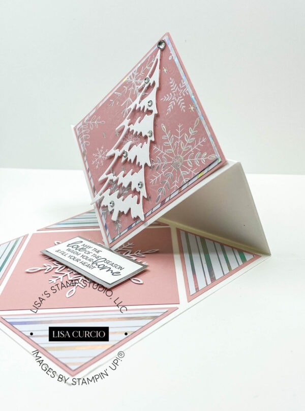 Make a Diamond Easel Fun Fold Card For Any Occasion with Lisa Curcio