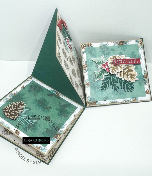 Unfold This Fun Fan Fold Card in Amazement with Lisa Curcio