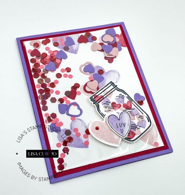 Make Shaker Cards The Easy Way With Lisa's Stamp Studio!