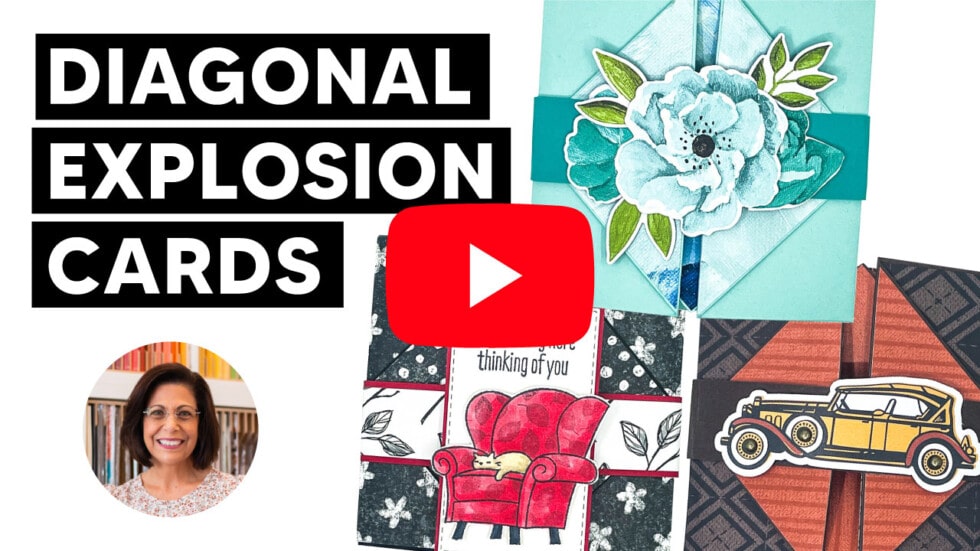 DIY Diagonal Explosion Card with NEW Stampin' Up! Products - Lisa's ...