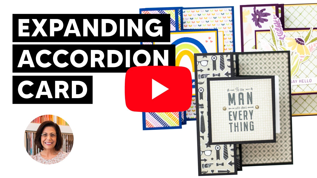 DIY Father's Day Card | Expanding Accordion Fun Fold Card | Lisa Curcio