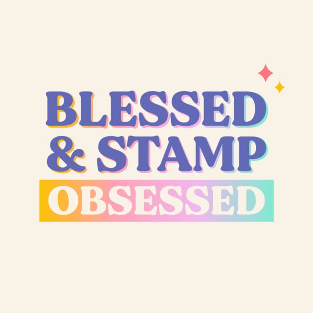 Blessed & Stamp Obsessed Tote Bag - Lisa's Stamp Studio