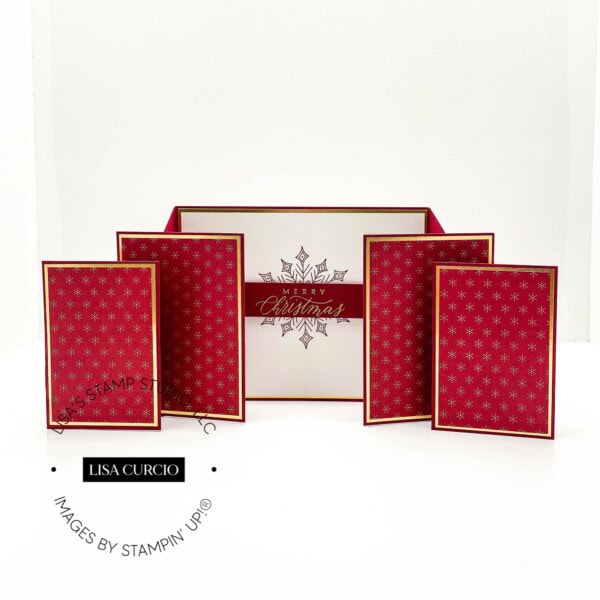 Dazzle Them with this Exquisite Gate Fold Accordion Christmas Card