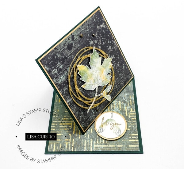 Create a Rotating/Twisted Easel Card for Christmas or Fall - Lisa's ...