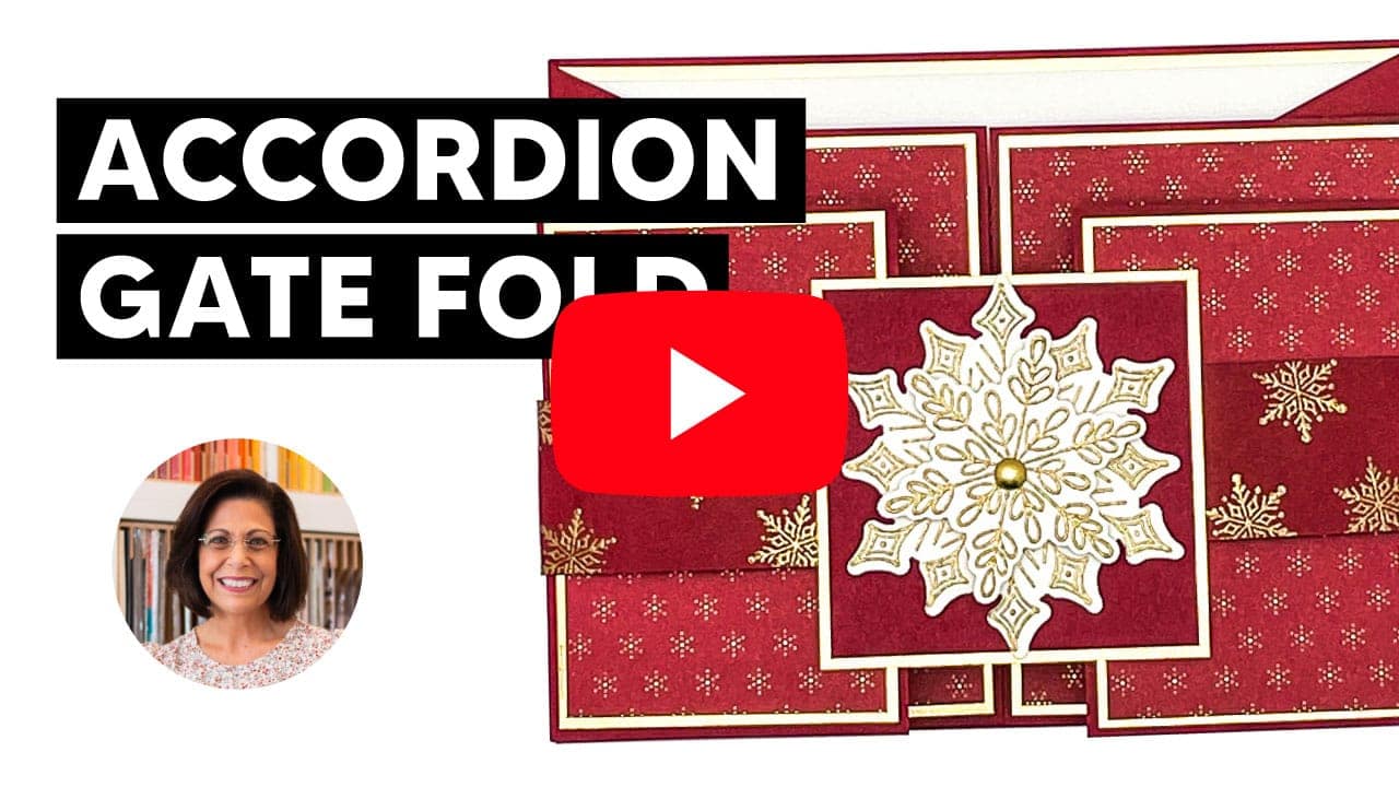 Dazzle Them with this Exquisite Gate Fold Accordion Christmas Card
