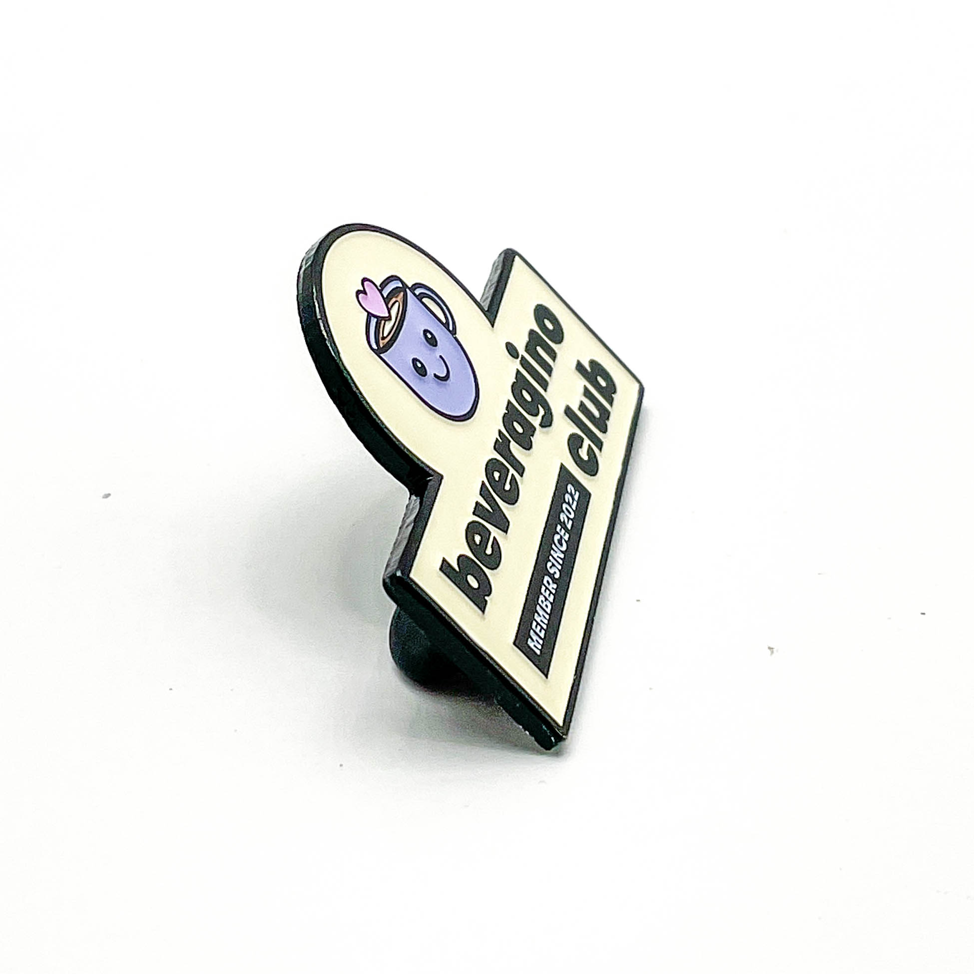 The Beveragino Club Enamel Pin - Lisa's Stamp Studio