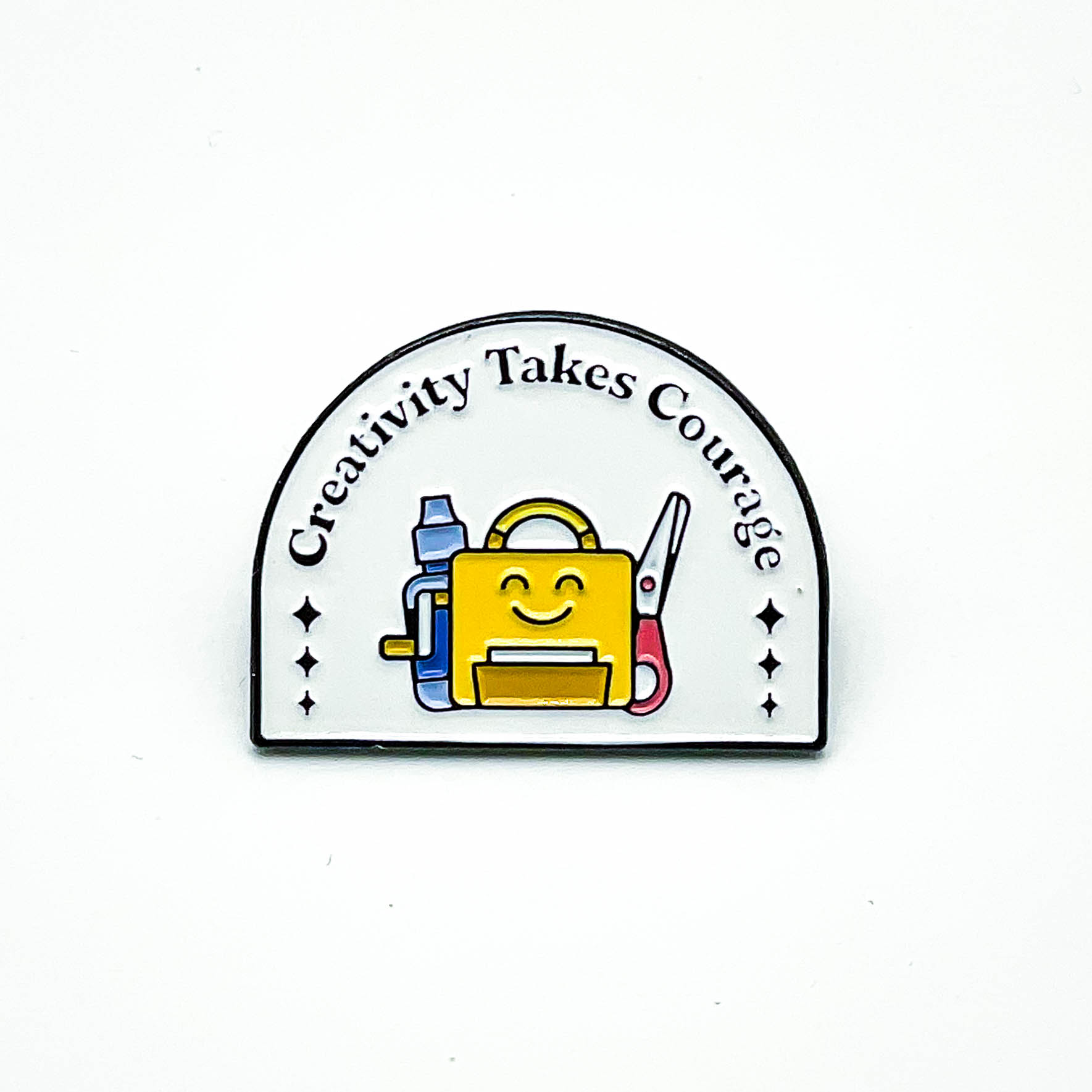 Creativity Takes Courage Enamel Pin - Lisa's Stamp Studio