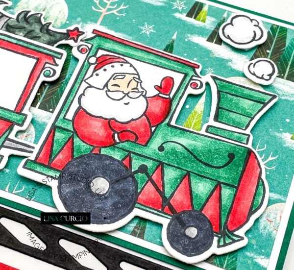 Easy and Unique DIY Handmade Christmas Card - Lisa's Stamp Studio