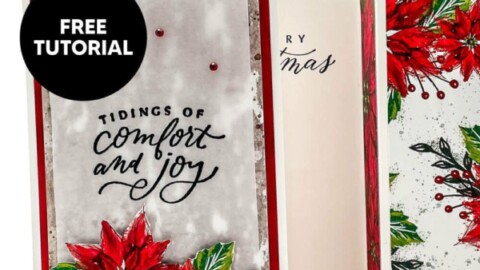 Make a Stunning Christmas Vertical Panel Card Using Designer Paper