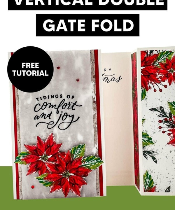 Make a Stunning Christmas Vertical Panel Card Using Designer Paper