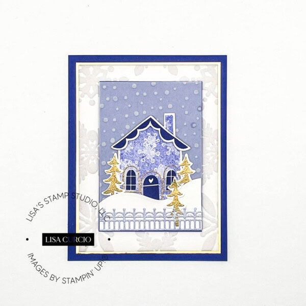 Make This Beautiful Vellum Christmas Card Using Gold Foil Paper
