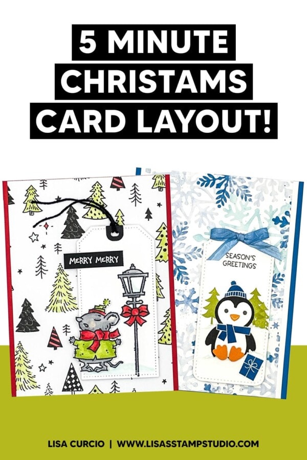 Adorable Christmas Cards: Make in 5 Minutes with 1 Card Layout!