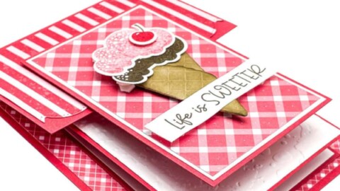 Double Flap Fun Fold Card for Anniversary or as a Thank You!