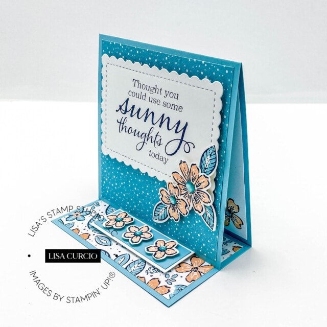 Make a Fun Fold Easel Tent Card for Friends - Lisa's Stamp Studio