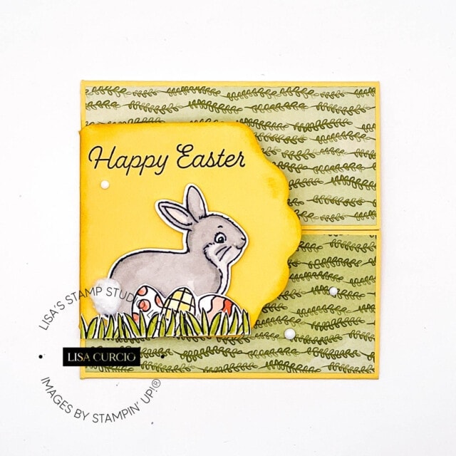 DIY Easter Card with a Partial Die Cut and a Double Gate Fold - Lisa's ...