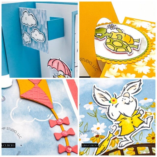 How To Make a Fun Fold Spinner & Slider Card for Friends w/ Lisa!