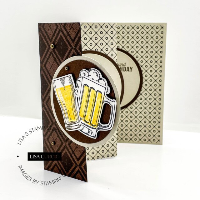 See Designer Paper Make a Masculine Birthday Card Quick & Easy