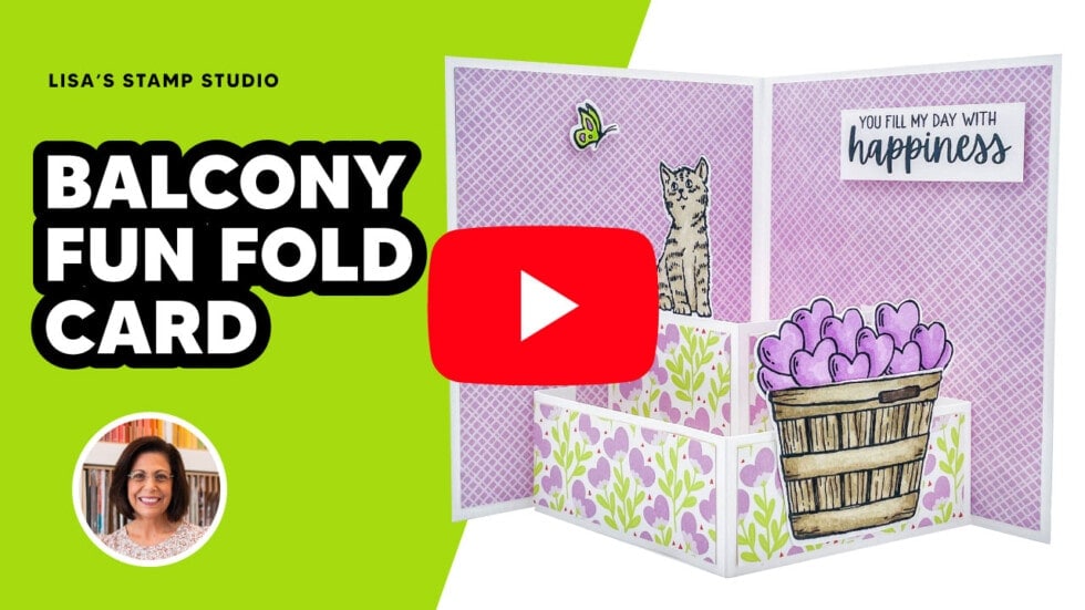 DIY Pop Up Balcony Card With a Cool 3D Effect - Lisa's Stamp Studio