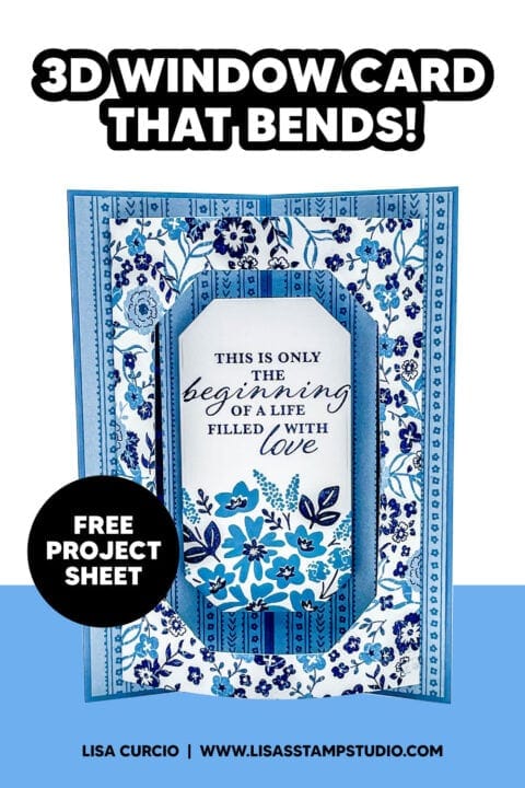 How to Make a 3D Fun Fold Window Card That Bends! - Lisa's Stamp Studio