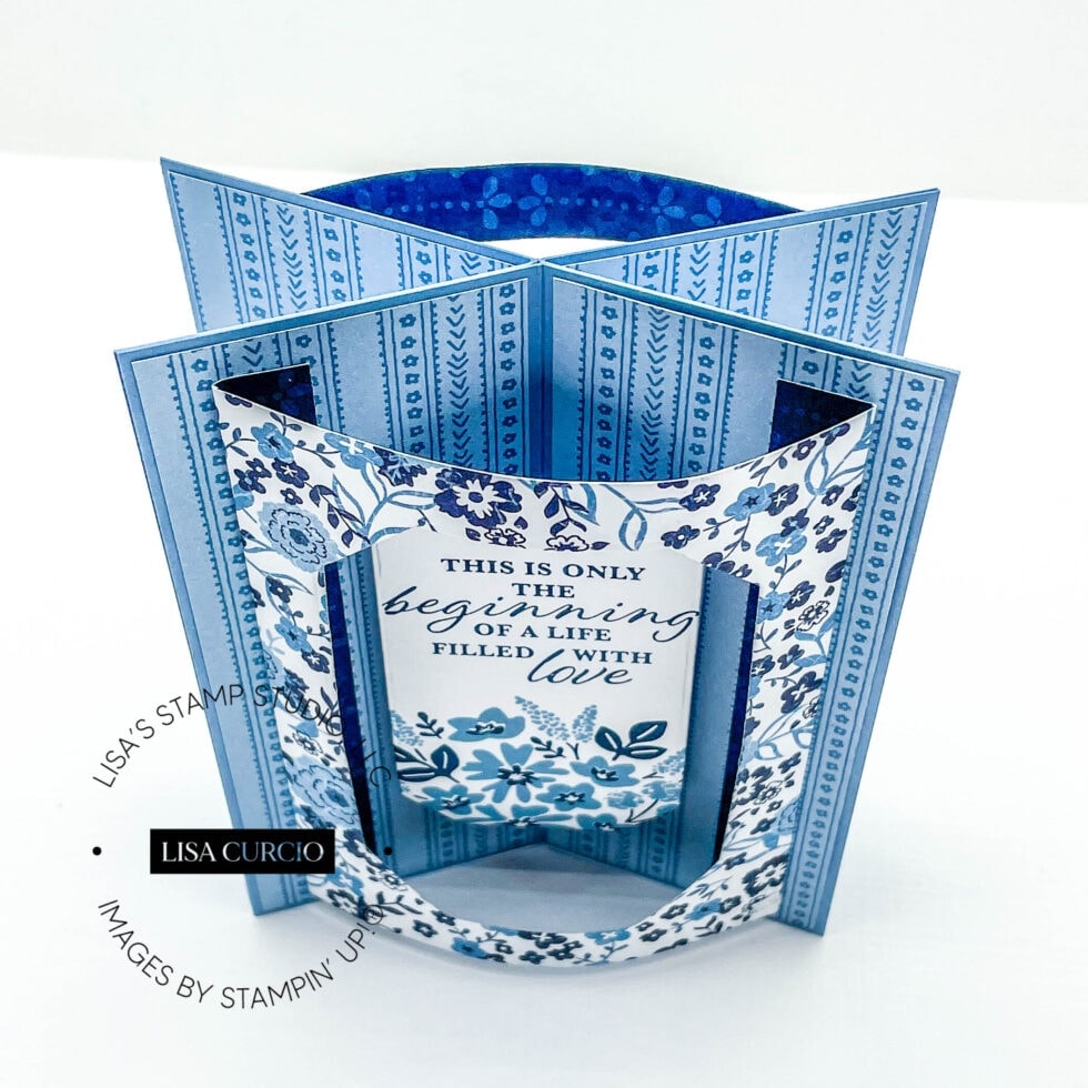 How to Make a 3D Fun Fold Window Card That Bends! - Lisa's Stamp Studio