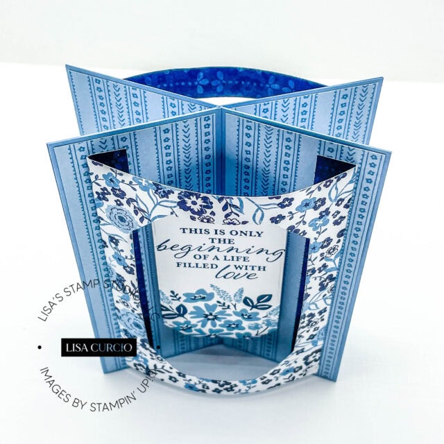 How to Make a 3D Fun Fold Window Card That Bends! - Lisa's Stamp Studio
