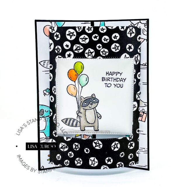 How to Make a 3D Fun Fold Window Card That Bends! - Lisa's Stamp Studio