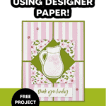 Create This Easy Card Making Layout Using Designer Paper