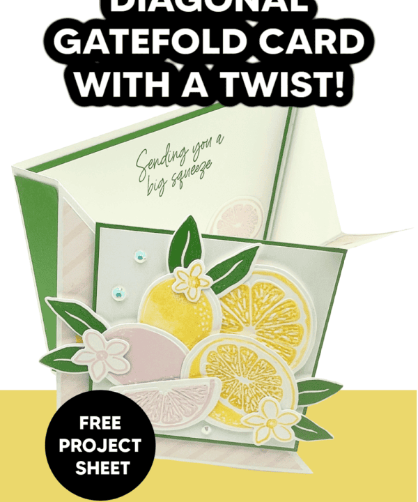 Don't Miss This Diagonal GateFold Card With a Twist - Lisa's Stamp Studio