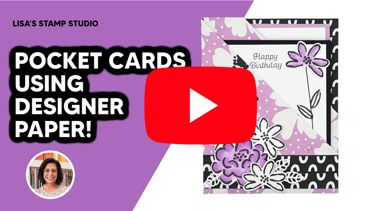 How to Make 3 Different Birthday Pocket Cards Using Designer Paper