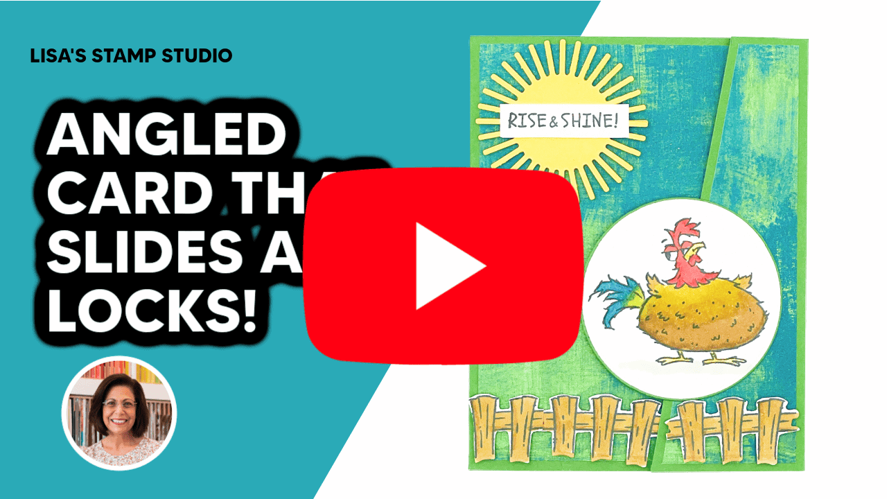 Use Die Cuts to Make an Angled Birthday Card that Slides & Locks - Lisa ...